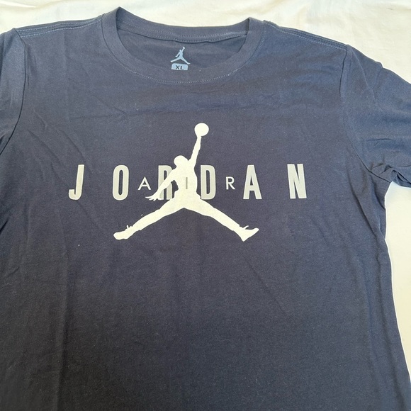 Jordan | Shirts & Tops | Jordan Jumpman Air Cotton Obsidian Tshirt ...
